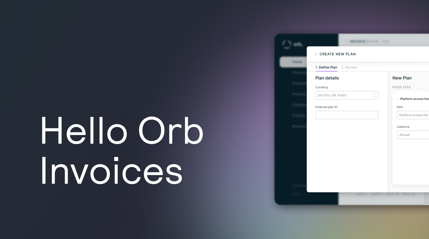 Hello Orb Invoices | Orb